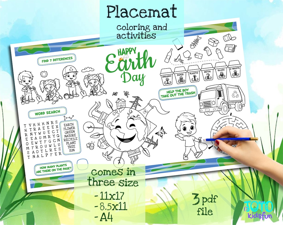 Earth Day Activity Sheet | Recycling Word Search & Maze | Earth Day ...