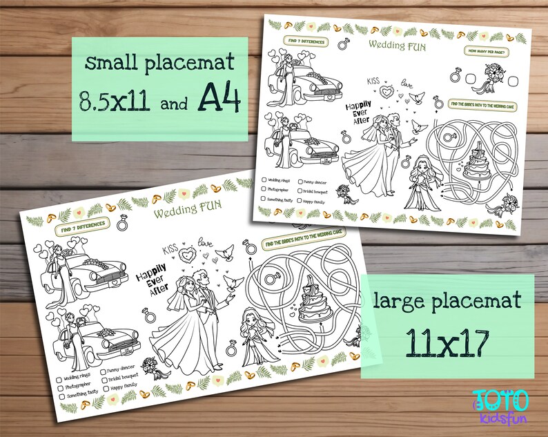 Editable Kids Wedding Coloring Sheet - Fun & Personalized Printable ...