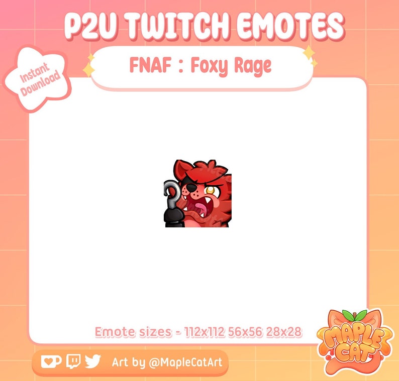 FNAF Foxy Rage Emote - Etsy