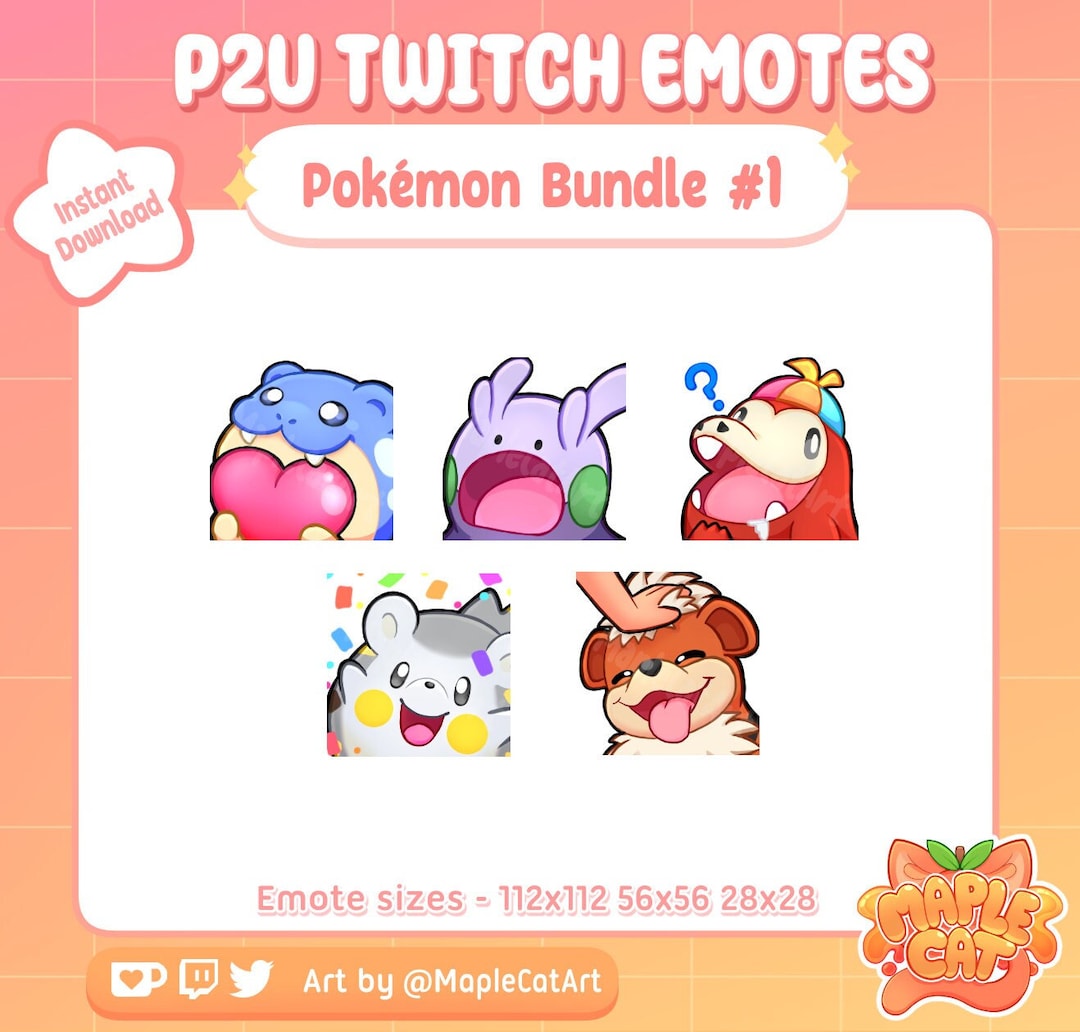 Pokemon Emote Bundle for Twitch - Etsy