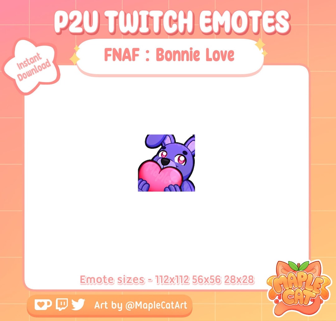 FNAF Bonnie Love Emote - Etsy
