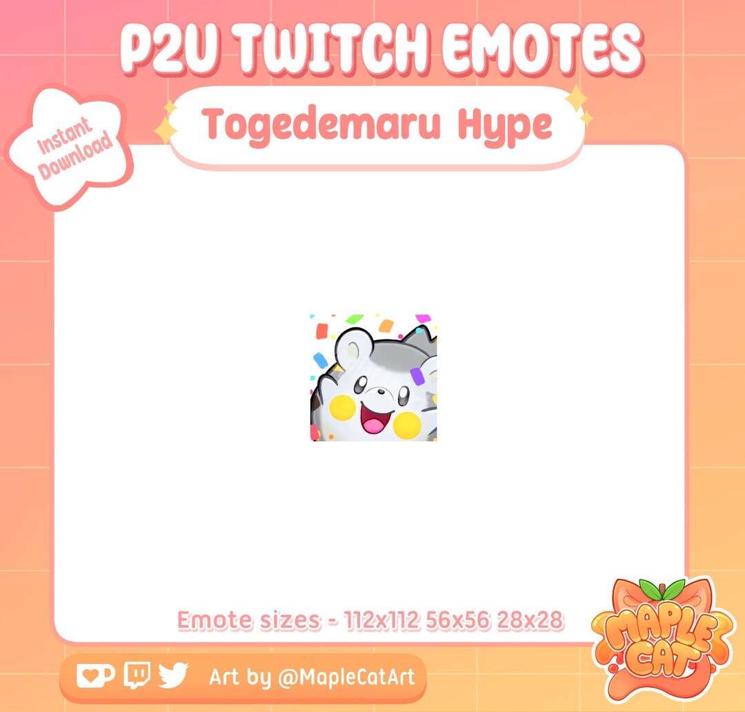 Togedemaru Hype Pokemon Emote for Twitch - Etsy