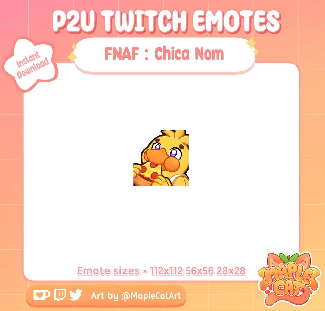 FNAF Chica Nom Emote - Etsy