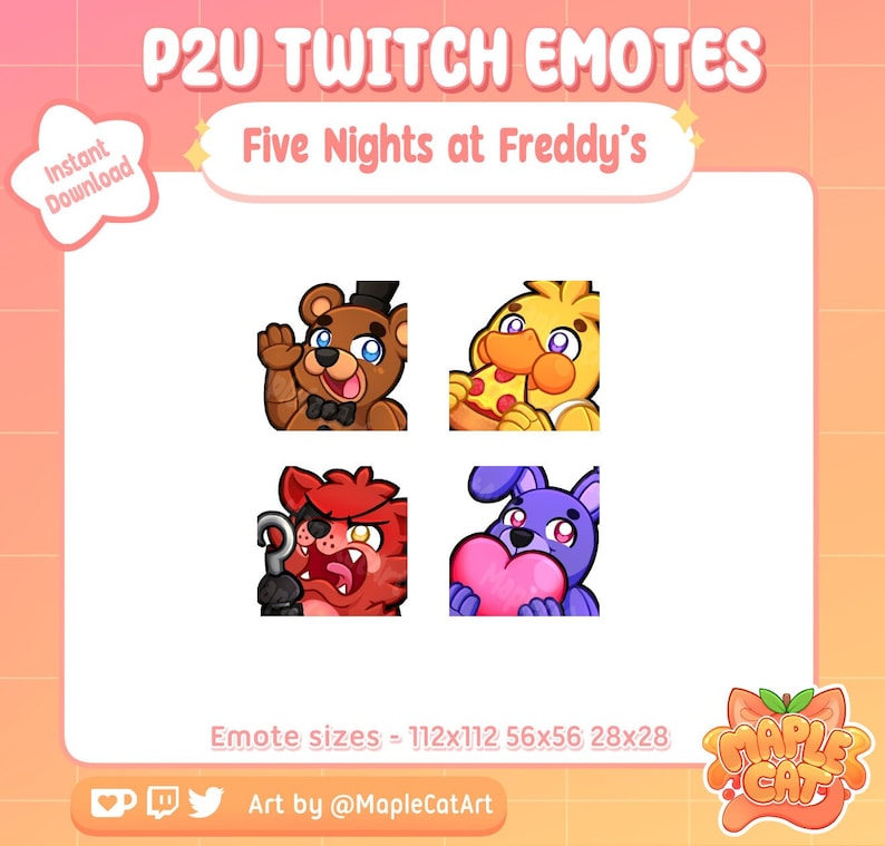 Five Nights at Freddy's Emote Bundle - Etsy