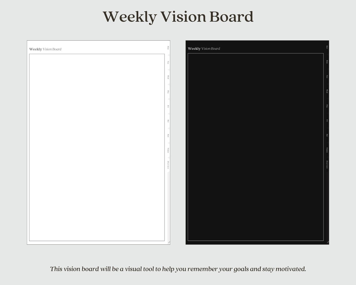 Weekly Planner Digital Undated Planner for Goodnotes and Notability - Etsy