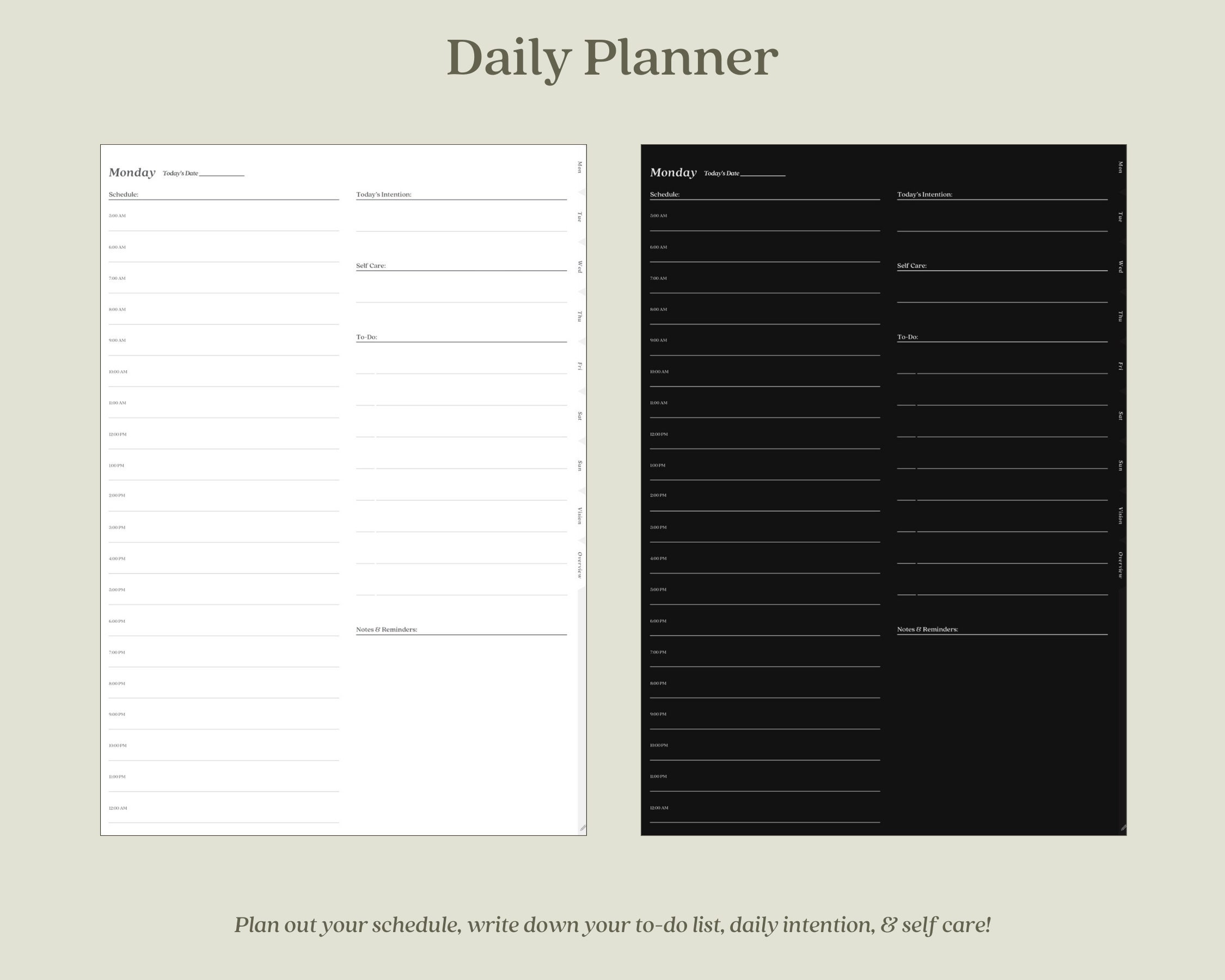 Weekly Planner Digital Undated Planner for Goodnotes and Notability - Etsy