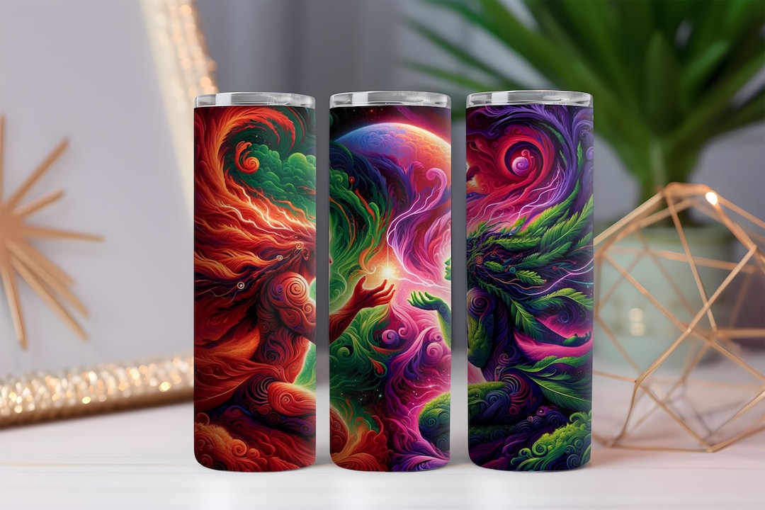 Ranginui and Papatūānuku Tumbler Design - Cosmic Love and Creation Art ...