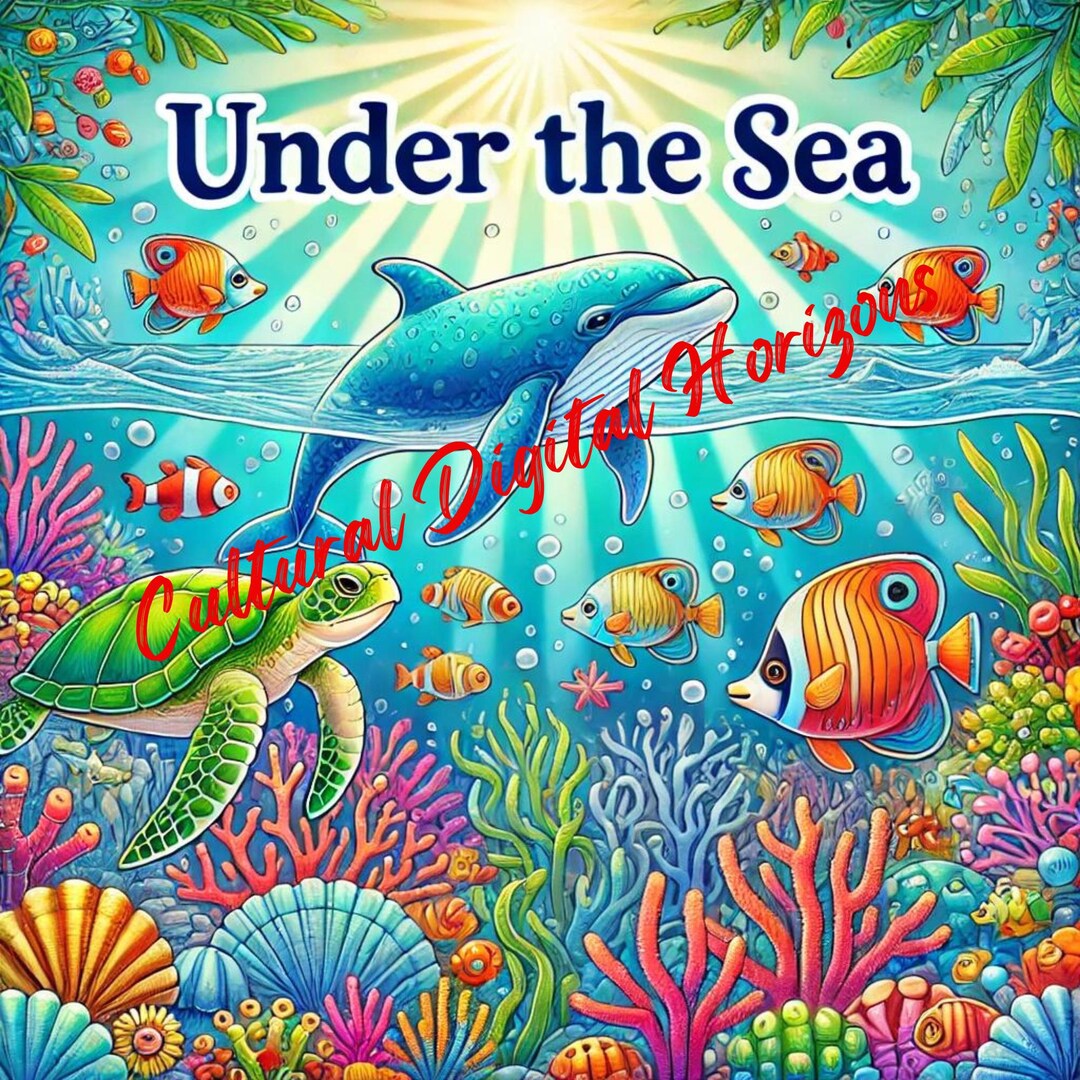 Under the Sea Coloring Book - Etsy