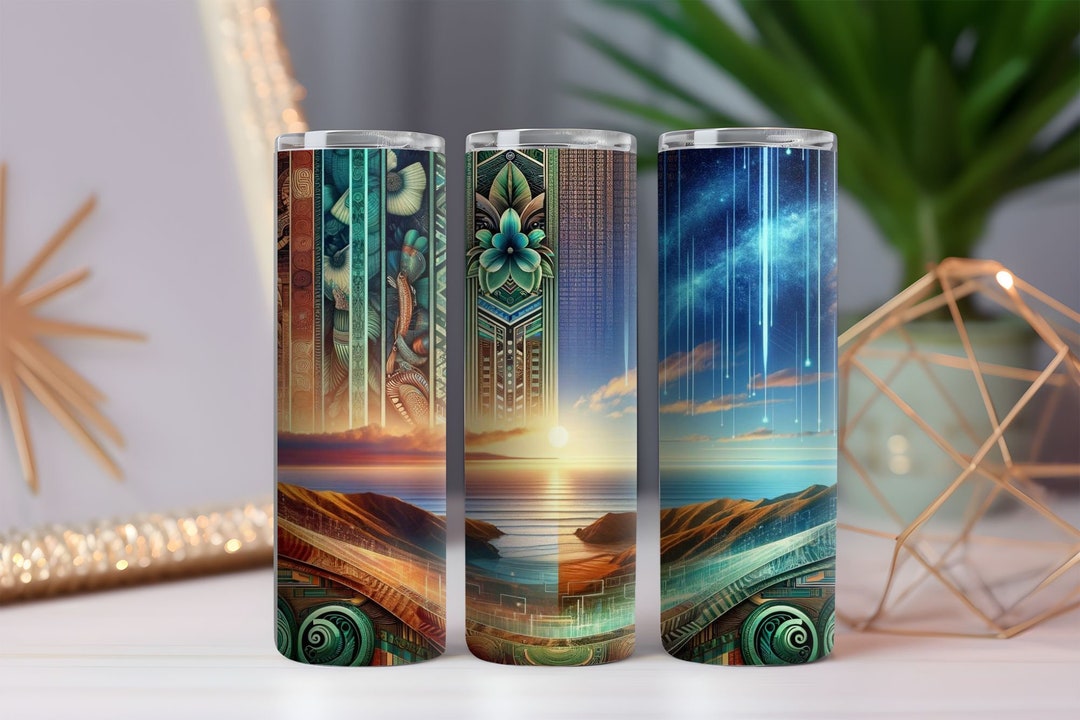 Dawn of Mana Tumbler the Spiritual Tapestry of Aotearoa - Etsy