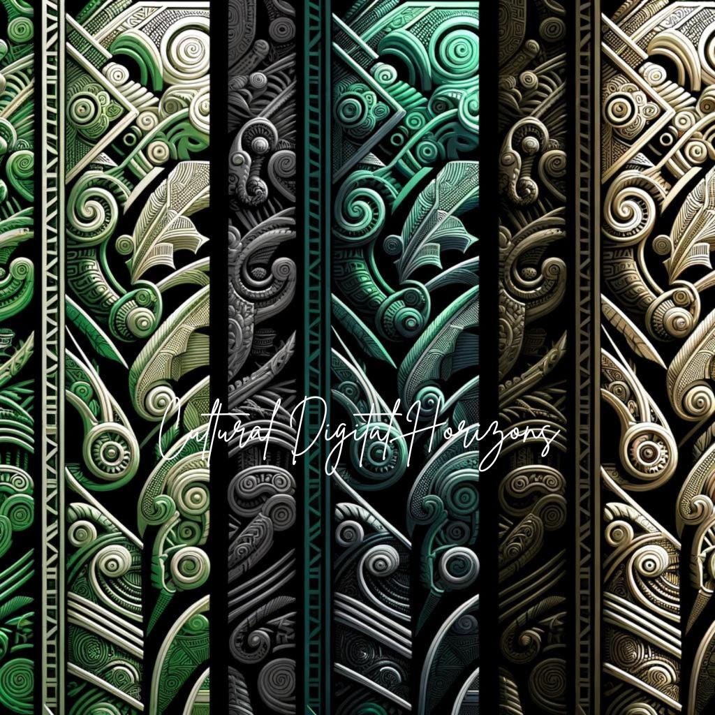 Traditional Maori Art Tumbler Design - Intricate Carved Panels - Etsy