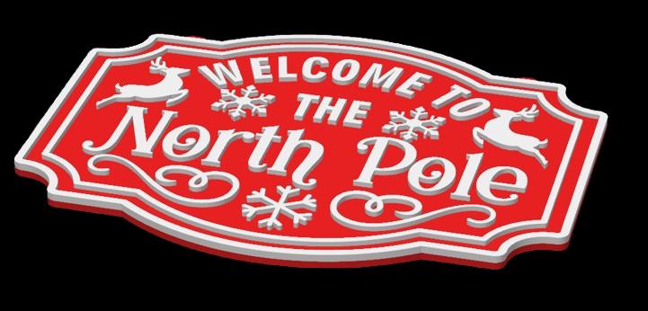 North Pole Wall Sign - Etsy