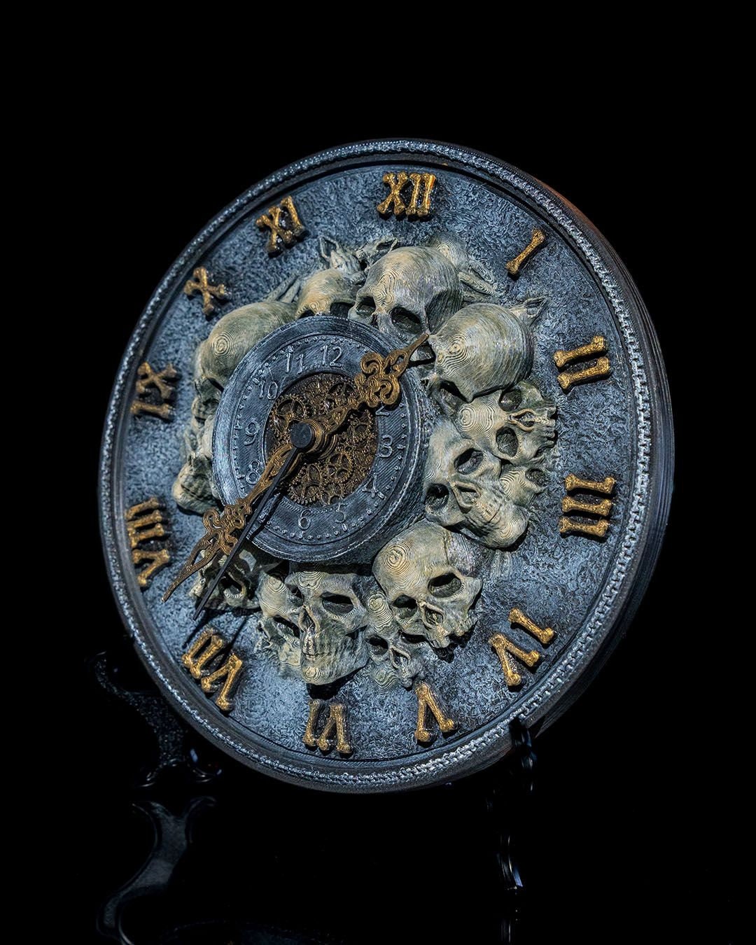 Timeless Skull Clock - Etsy