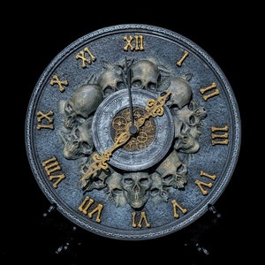Timeless Skull Clock - Etsy