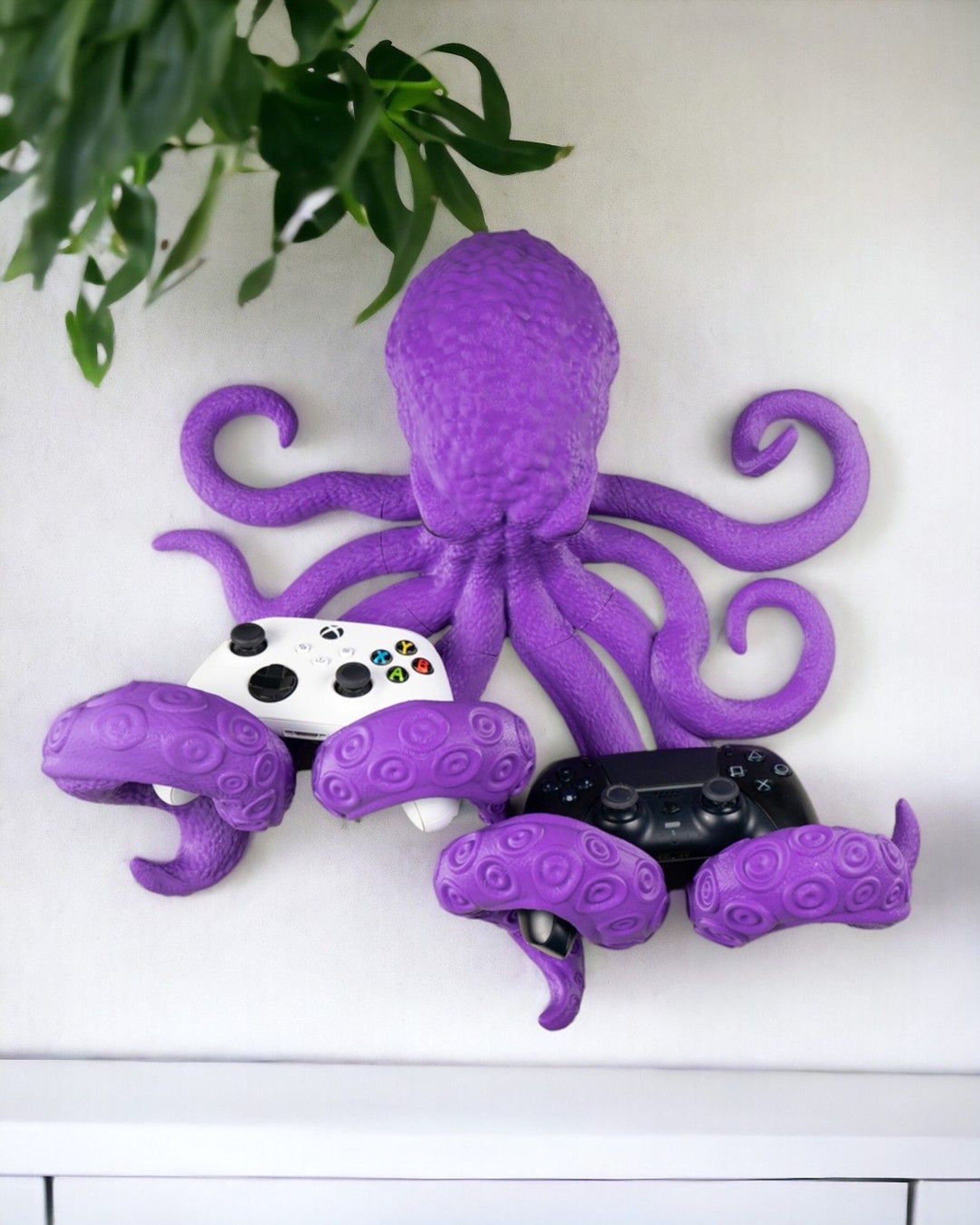 The Octopus Wall-mounted Gaming Accessory Holder - Etsy