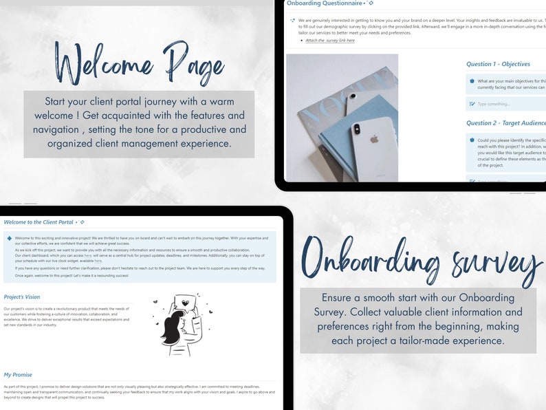 Client Dashboard Notion Template|notion Client Portal Notion Template ...