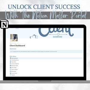Client Dashboard Notion Template|notion Client Portal Notion Template ...