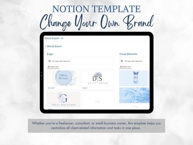 Client Dashboard Notion Template|notion Client Portal Notion Template ...