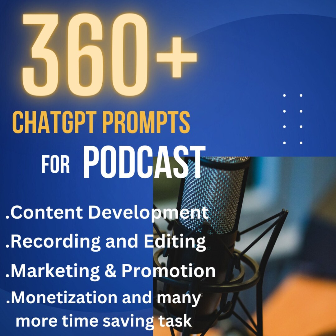Chatgpt Prompts for Podcast - Etsy