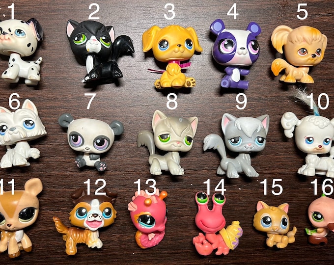 Authentic Littlest Pet Shop LPS Lot in FAIR Condition | Rare LPS Bundle ...
