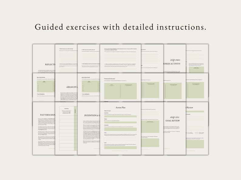 2025 Year-in-review Workbook & Yearly Goal Planner Planner for New ...