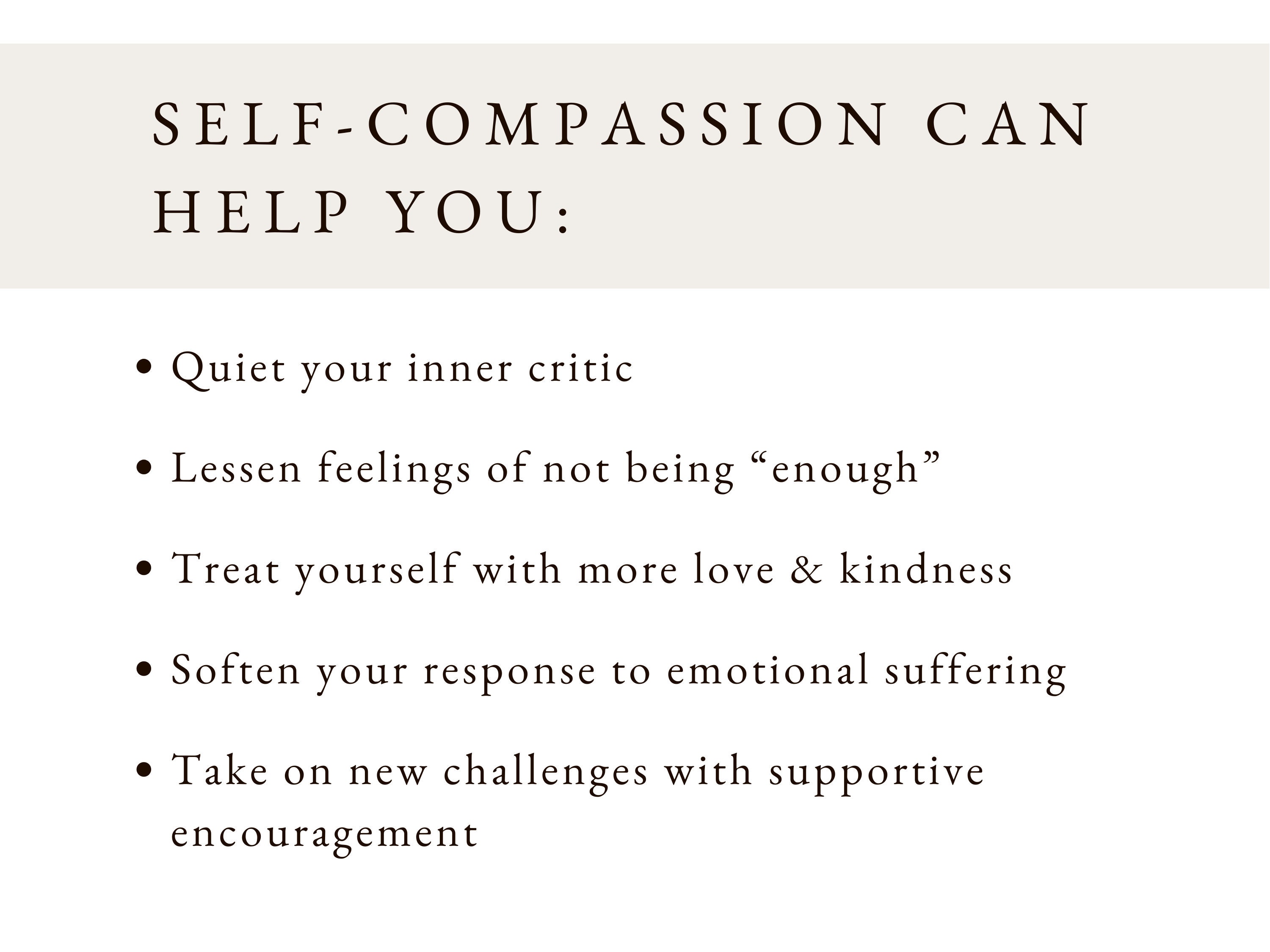 Self-compassion Workbook Printable and Digital Worksheets for Self ...