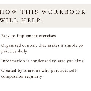 Self-compassion Workbook | Printable and Digital Worksheets for Self ...