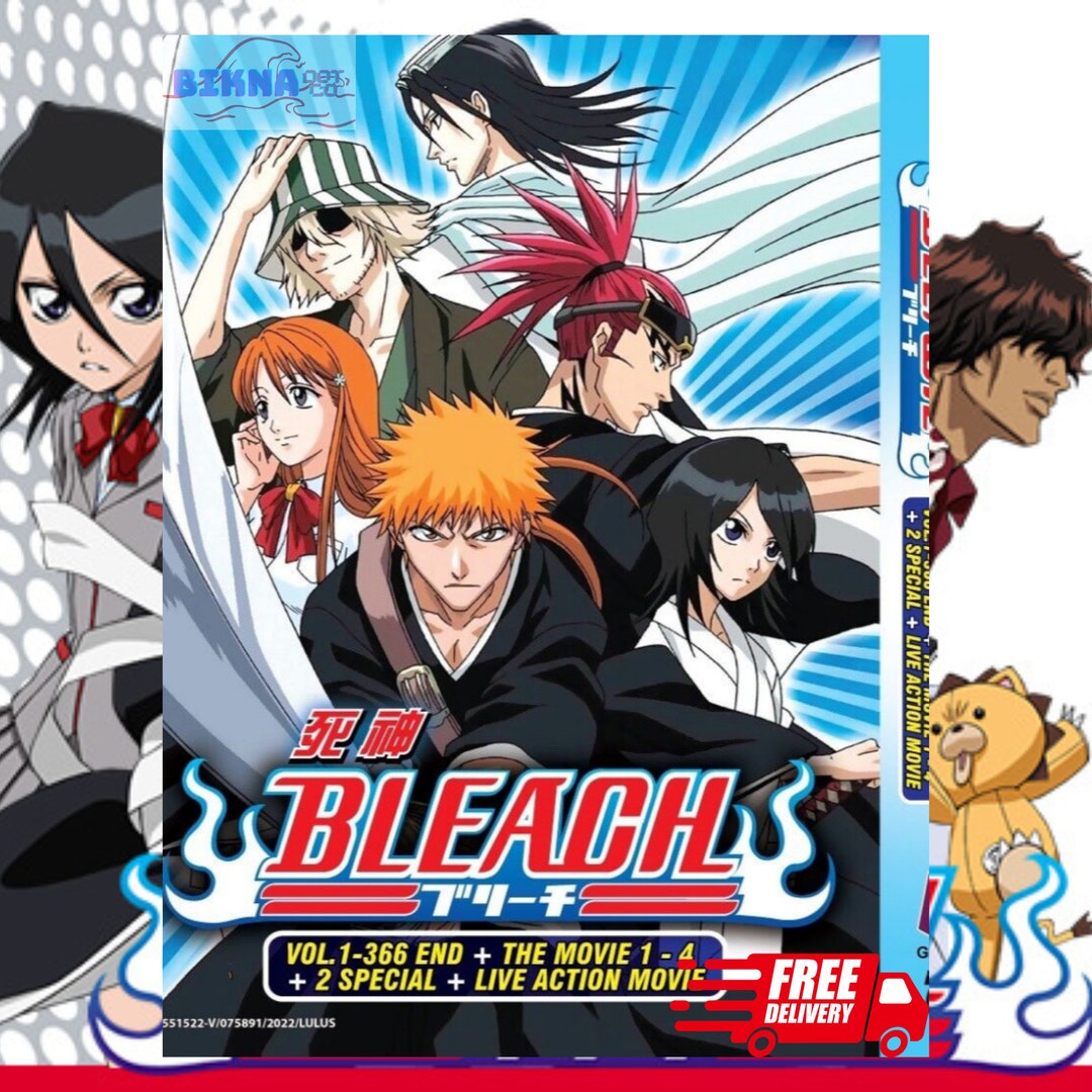 Bleach Complete vol.1-366 END & 4 Movies Anime DVD - Etsy