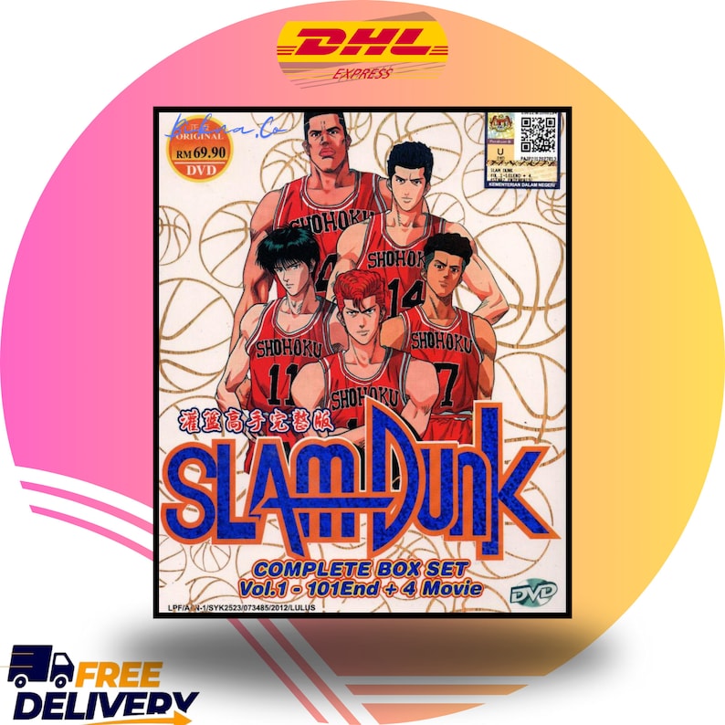 Anime DVD Slam Dunk Complete Box Set (vol. 1 - 101 End + 4 Movie) [DHL ...