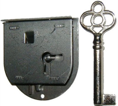 Half Mortise Cabinet Lock With Half Round Face Plate - Etsy