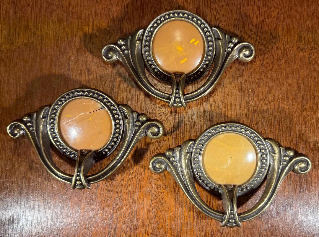 Waterfall Drawer Pull Reproductions 4 Centers Set of 3 - Etsy