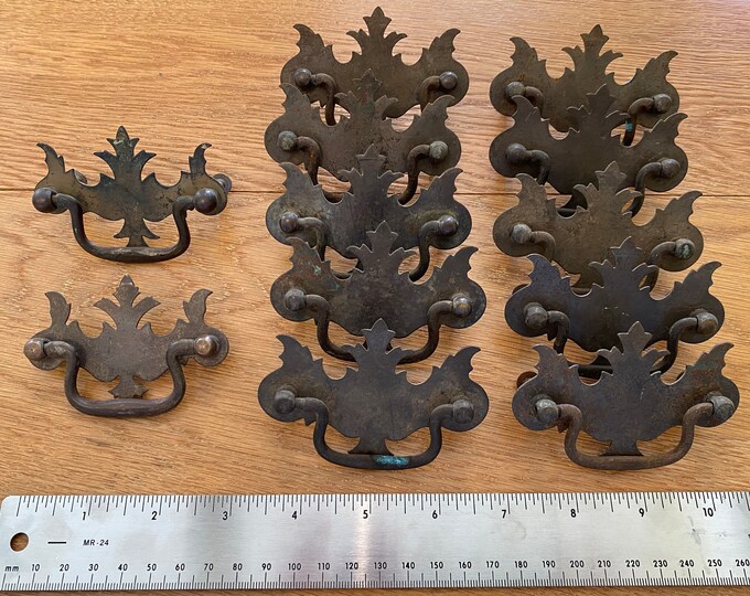 Colonial Revival Drawer Pulls Chippendale Set of 12 - Etsy