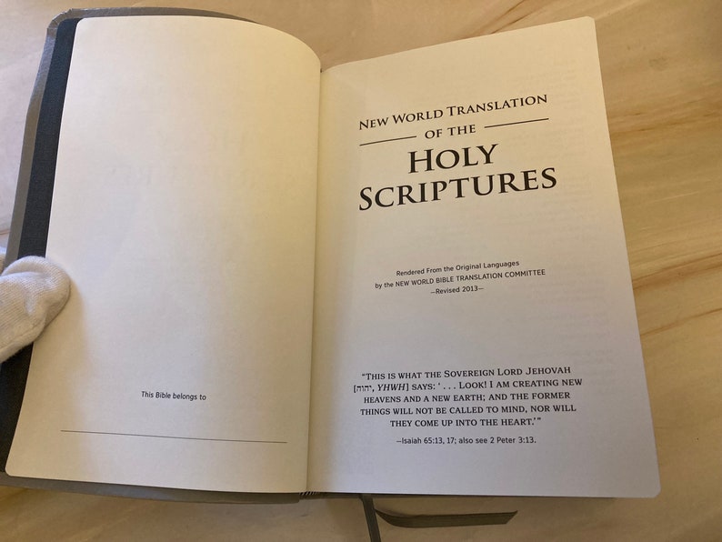 Watchtower Bible SEALED New World Translation of the Holy Scripture ...