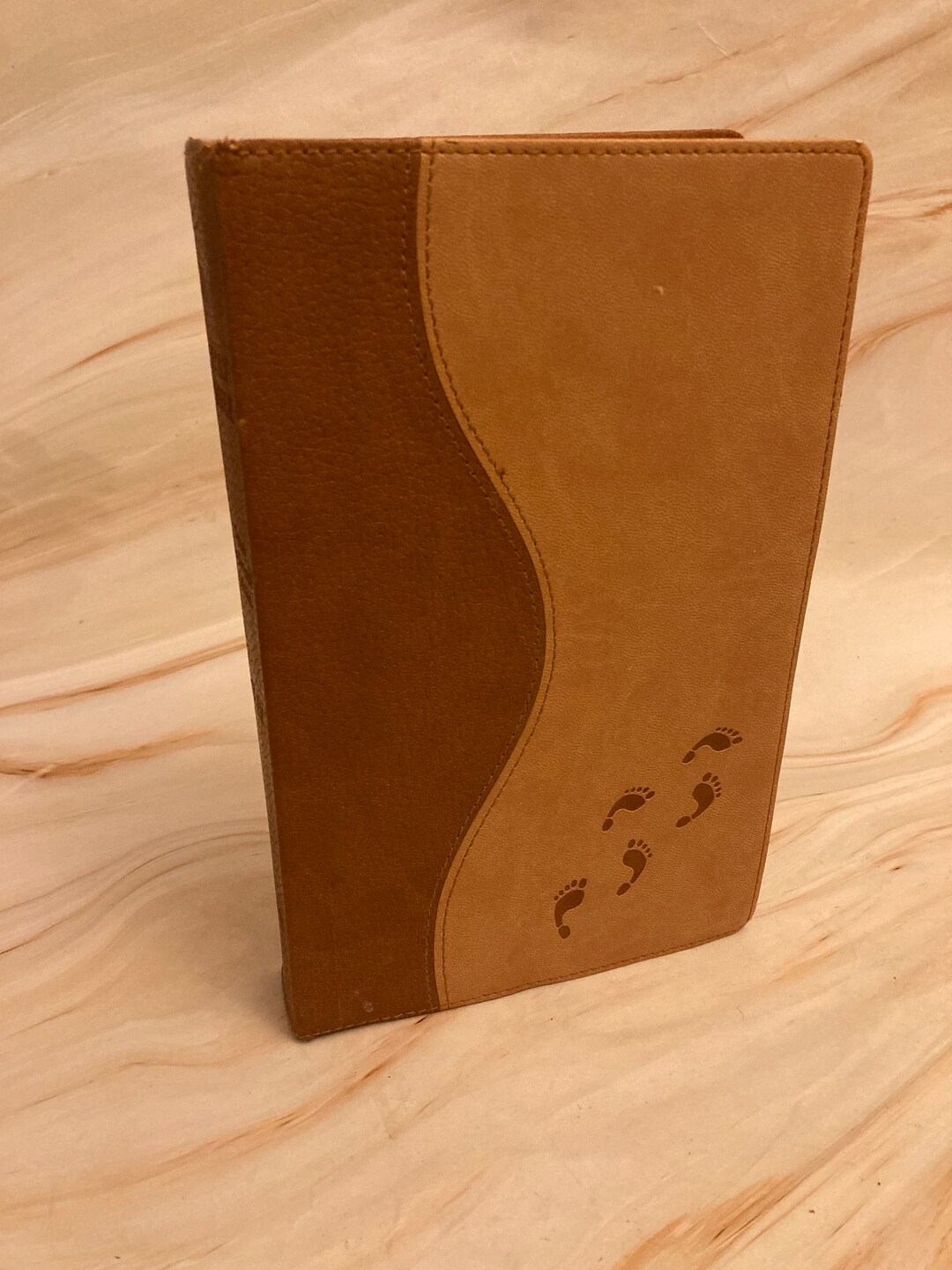 Brown Footprint King James Red Letter Holy Bible 2004 ref X244 - Etsy