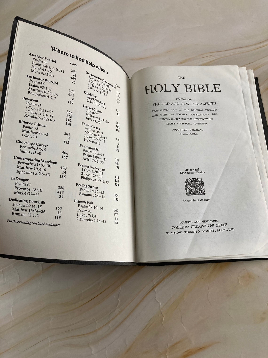 Holy Bible Dictionary Concordance Kjv Black Cover - (x171) - Etsy