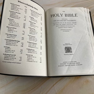 Holy Bible Dictionary Concordance Kjv Black Cover - (x171) - Etsy