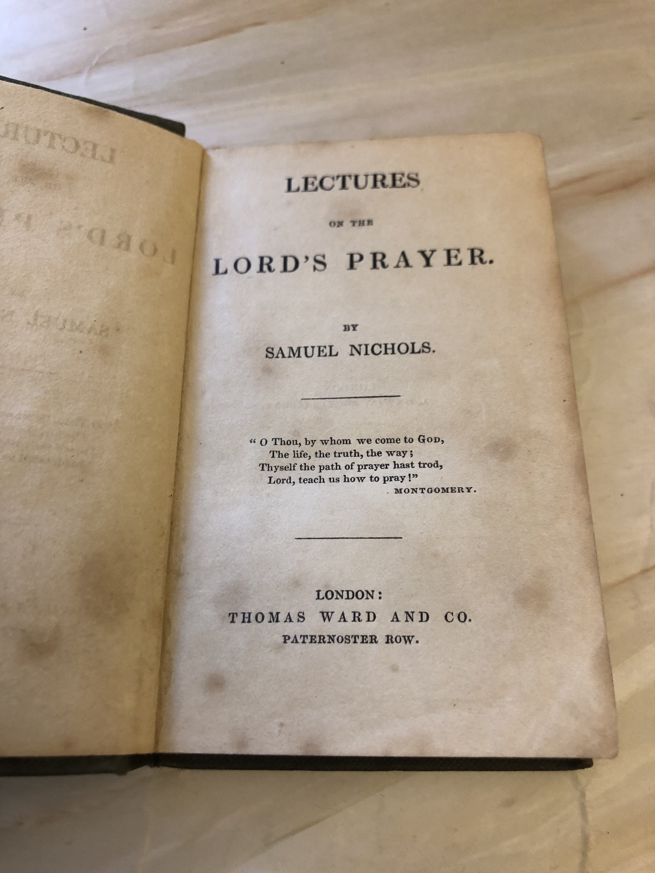 Vintage Christian Book Lectures on the Lord’s Prayer Religious Study ...