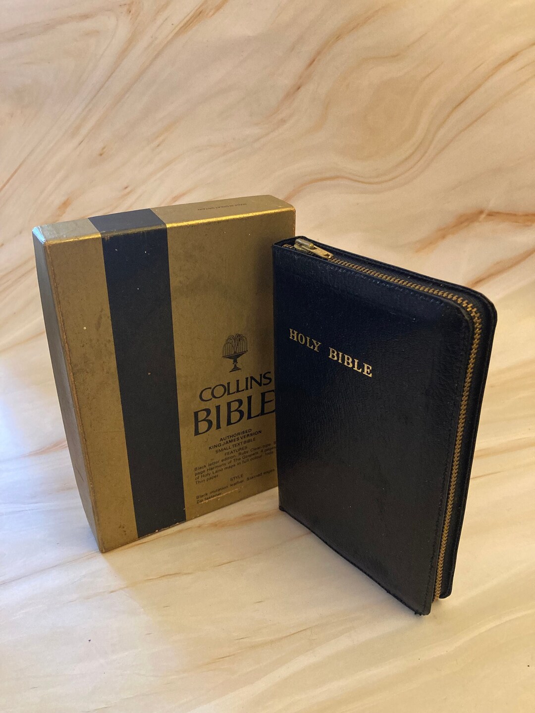 Zipped Holy Bible King James Version Pocket Size Collins - Etsy