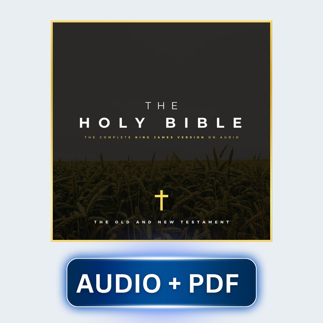 KJV Audio Bible MP3 - Audio Download + PDF Bible - Etsy