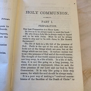 1920 Antique Holy Communion Book Epistles & Gospels Vintage Christian ...