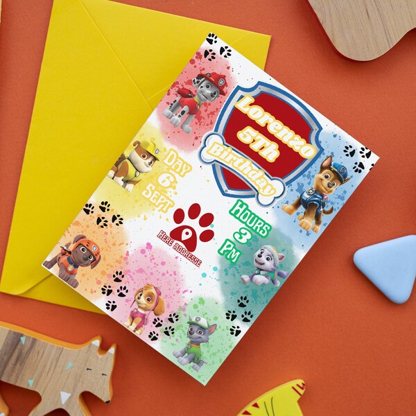 Paw Patrol Sign Template - Etsy