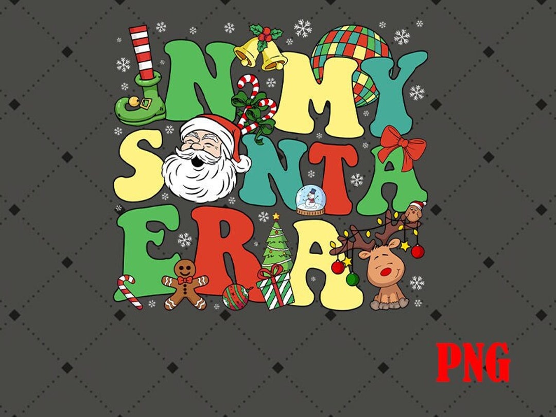 In My Santa Era Png Vintage Santa Png Pink Santa Png - Etsy