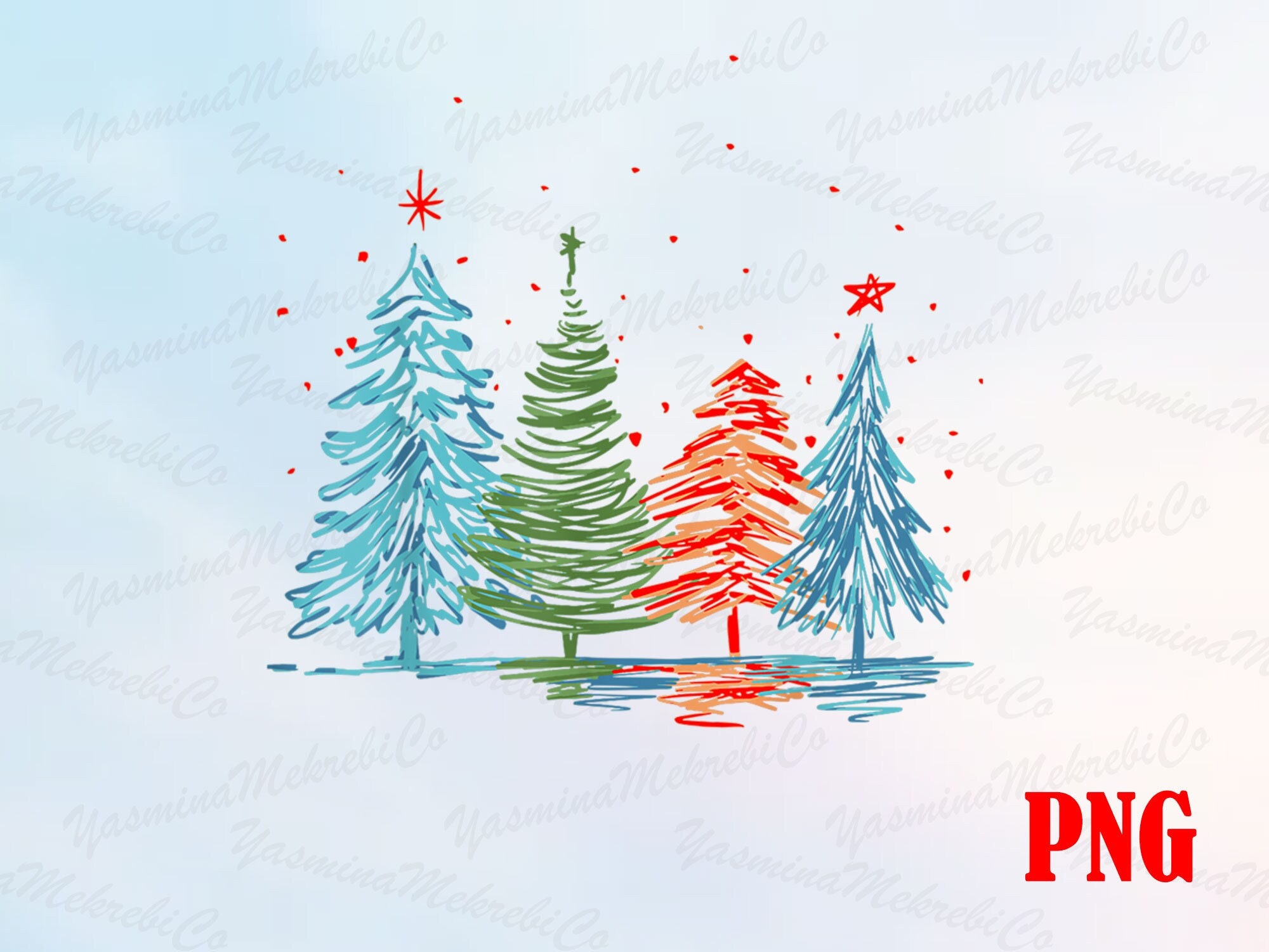 Christmas PNG , Red Polka Dot Christmas Tree Digital, Green Plaid ...