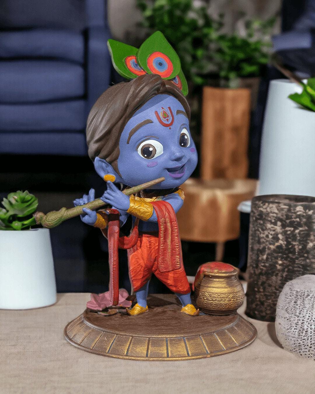 Chibi Krishna - the Divine Child 'unpainted' - Etsy Australia