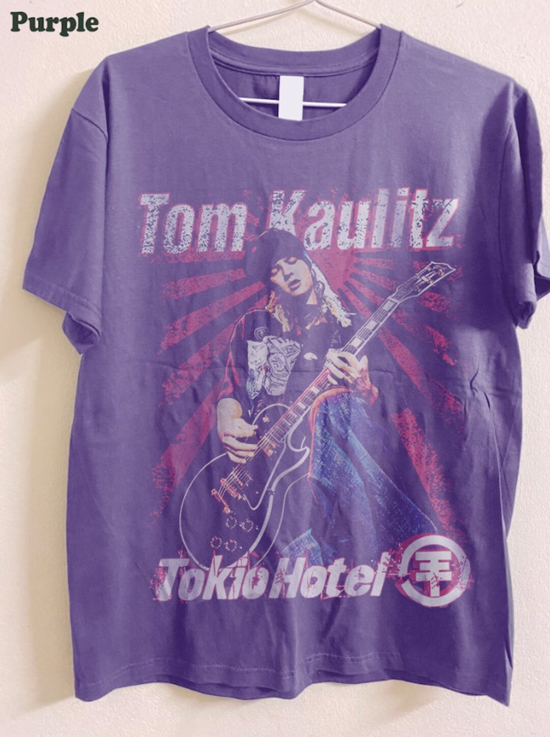 Tom Kaulitz Retro Design Vintage Unisex T-shirt Vintage Tom - Etsy