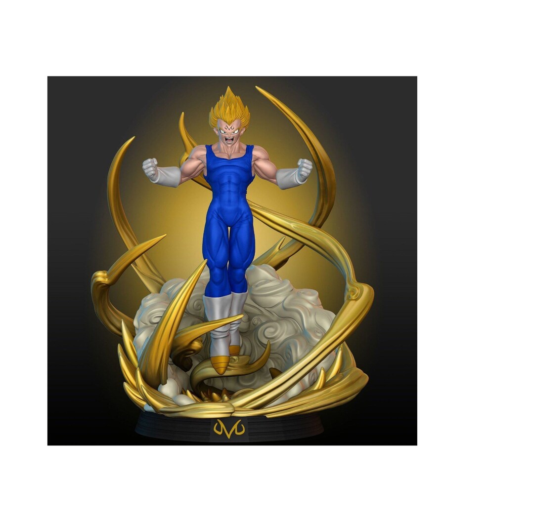 Vegeta Stl High Quality 3D Printer Files STL Files for 3D - Etsy