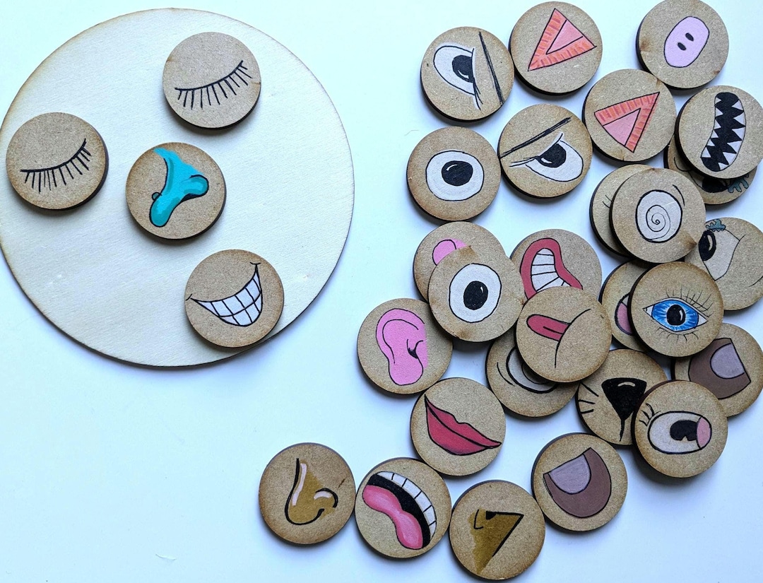 Make a Face, Facial Features EYFS Game - Etsy UK