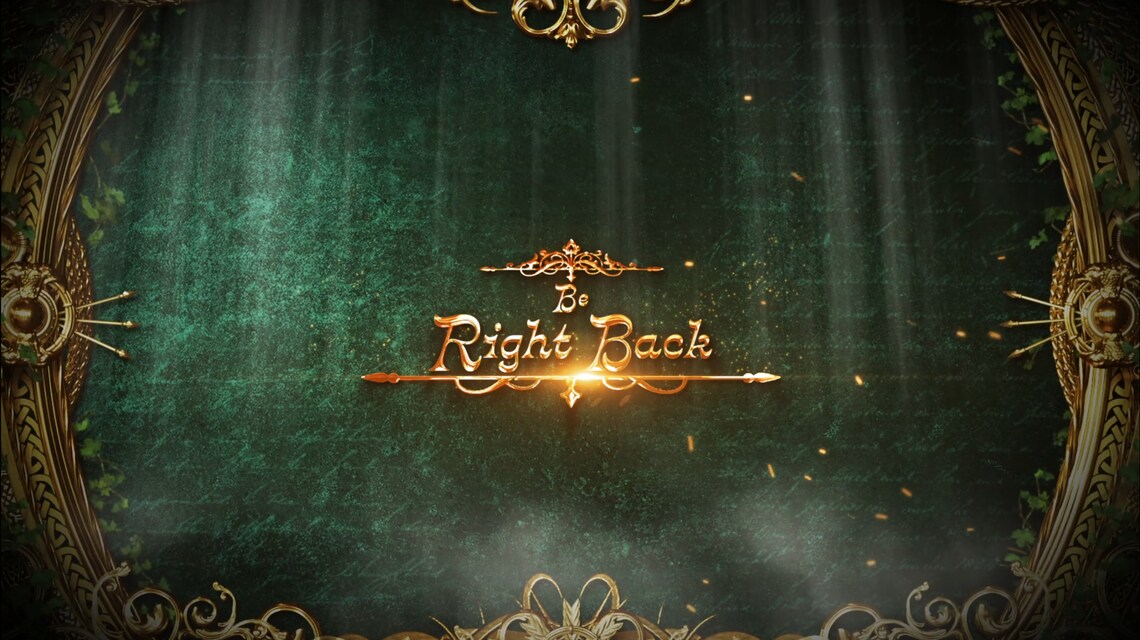 Gold Twitch Overlay, Stream Overlay, Goldener Stream, Goldener Stream ...