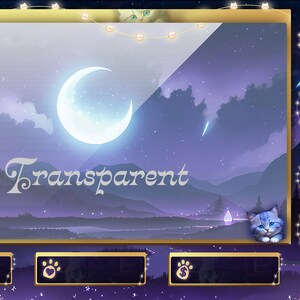 Enchanting and Cozy Kitty Stream Package - Animated - Twitch Overlay ...