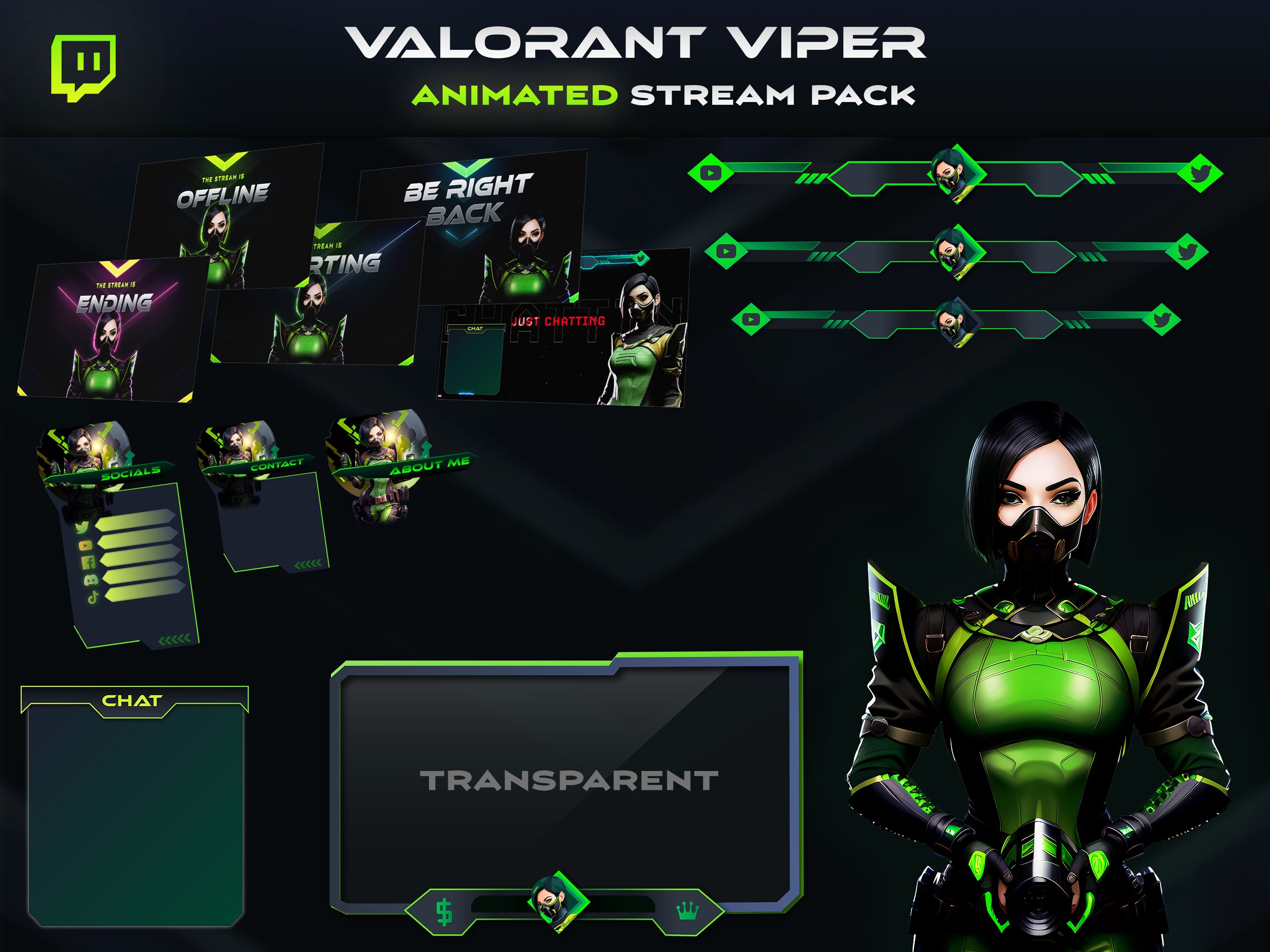 Valorant Viper Stream Overlay Valorant Stream Pack Gaming - Etsy Canada