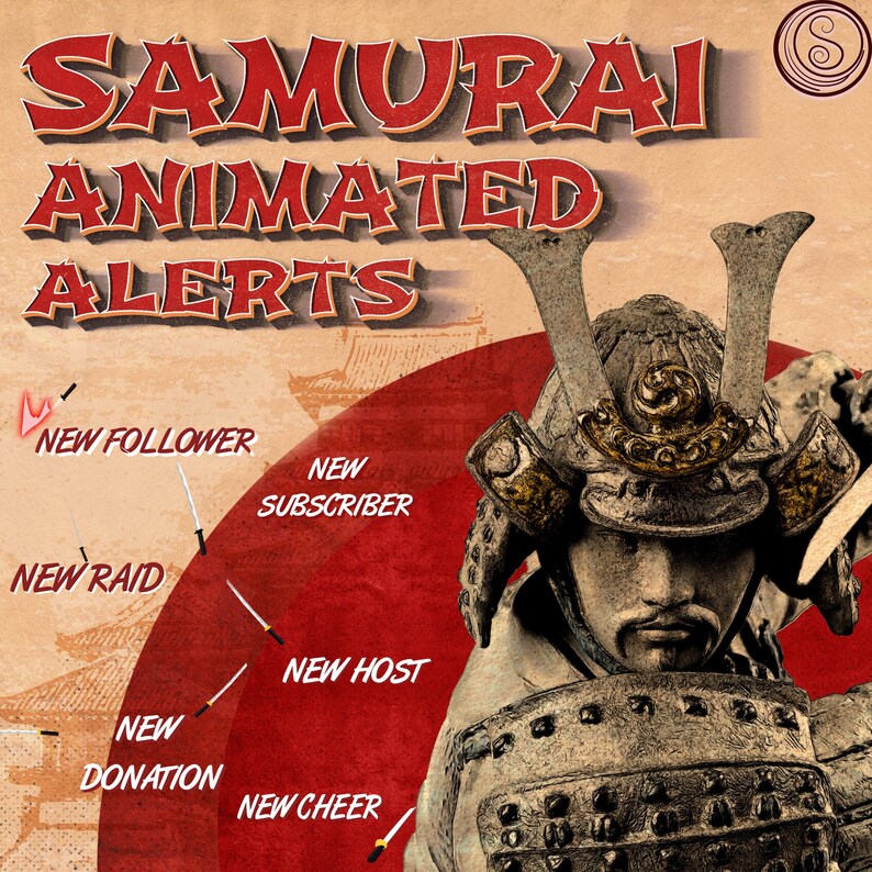 Samurai Twitch Animated Alerts - Animated Japanese Alerts Inspired by ...